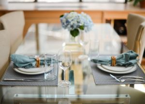 Blue Table Setting - Fashionable Hostess
