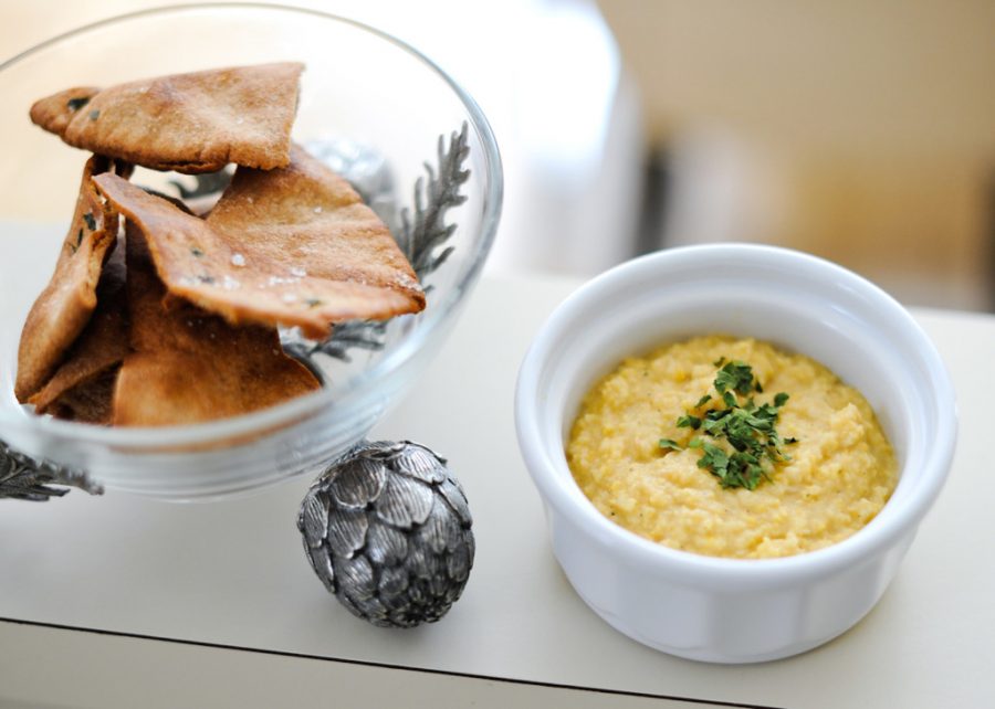 Home-made Pita Chips & Hummus - Fashionable Hostess