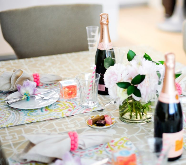 Host a Champagne and Peonies Party - Fashionable Hostess