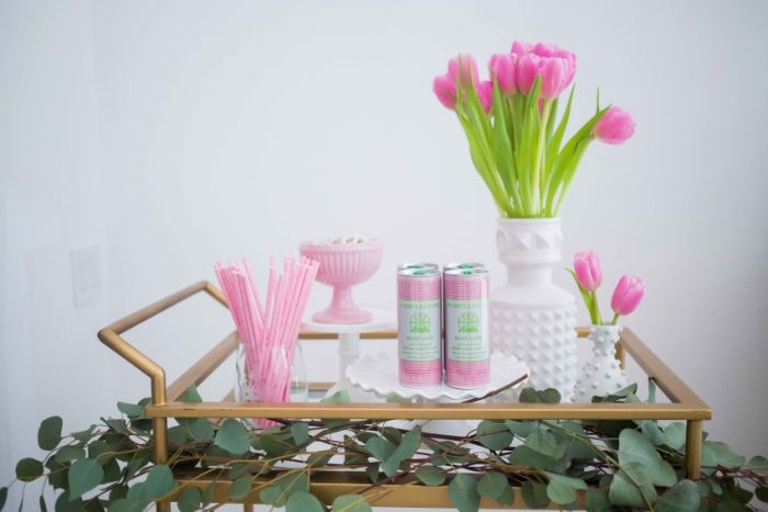 Rosé Bar Cart - Fashionable Hostess