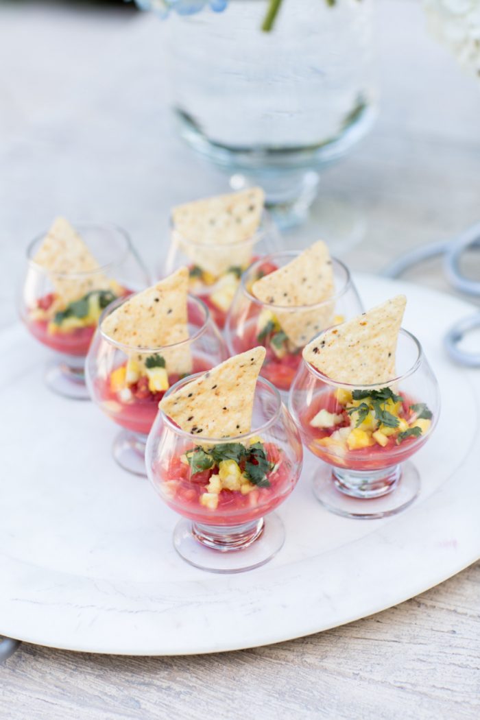 Mango Salsa Cups - Fashionable Hostess