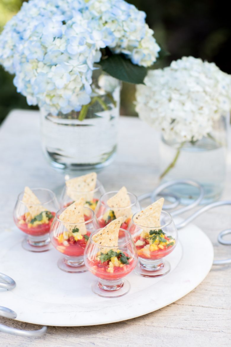 Mango Salsa Cups - Fashionable Hostess
