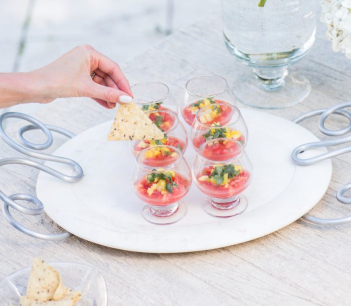 Mango Salsa Cups - Fashionable Hostess