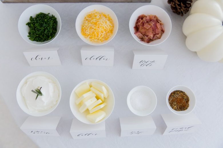 Mashed Potato & Toppings Bar - Fashionable Hostess