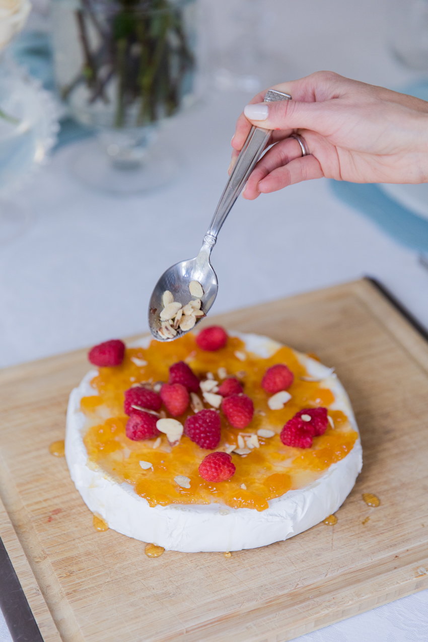 BJ's Brie Appetizer with berries and nuts - Fashionable Hostess