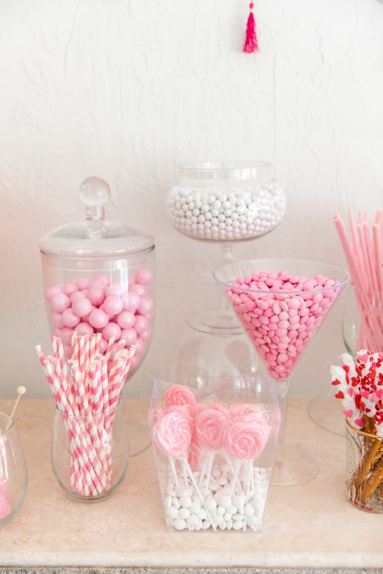 Perfectly Pink Candy & Dessert Buffet - Fashionable Hostess