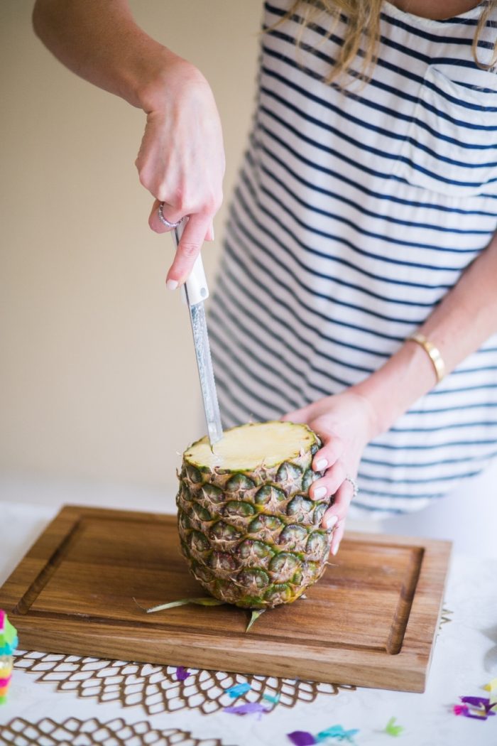 How to Make a Pineapple Centerpiece - Fashionable Hostess