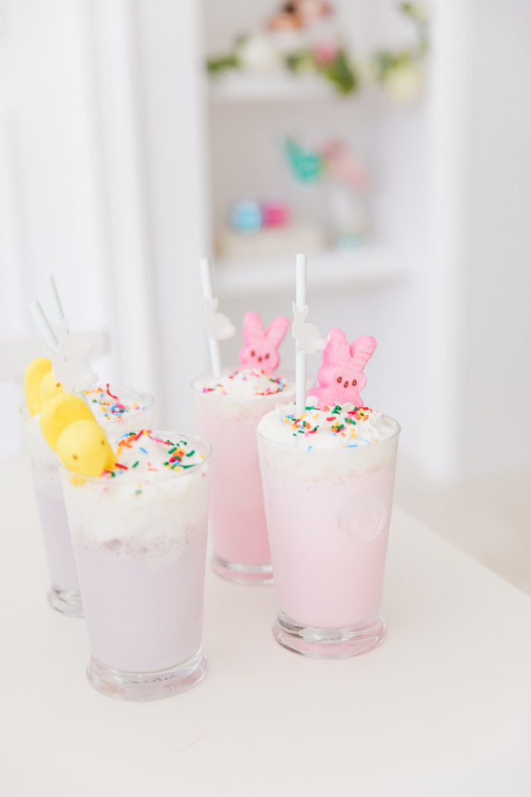 Pastel Easter Milkshakes - Fashionable Hostess