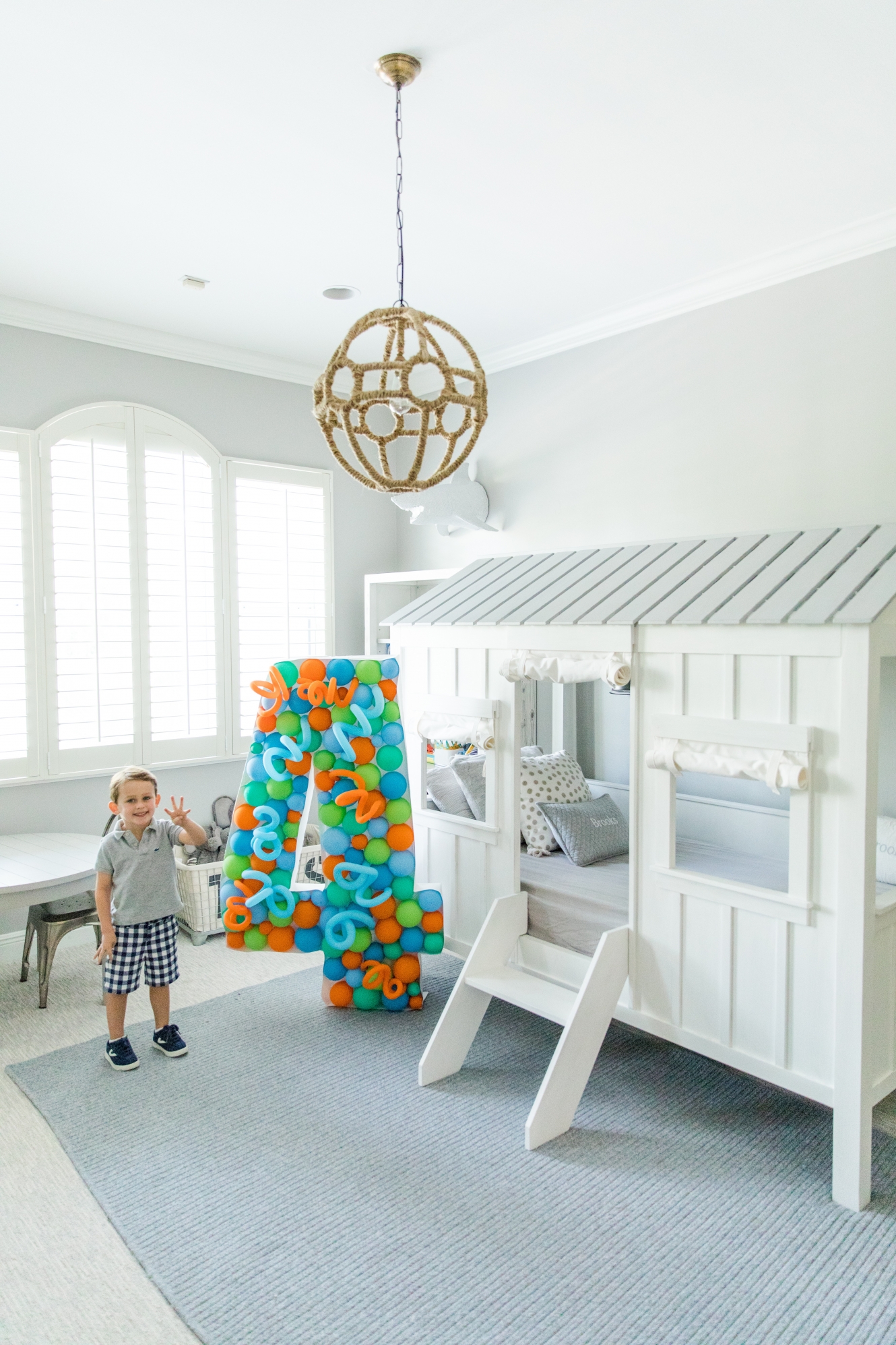 Custom Balloons for Brooks's 4th Birthday - Fashionable Hostess