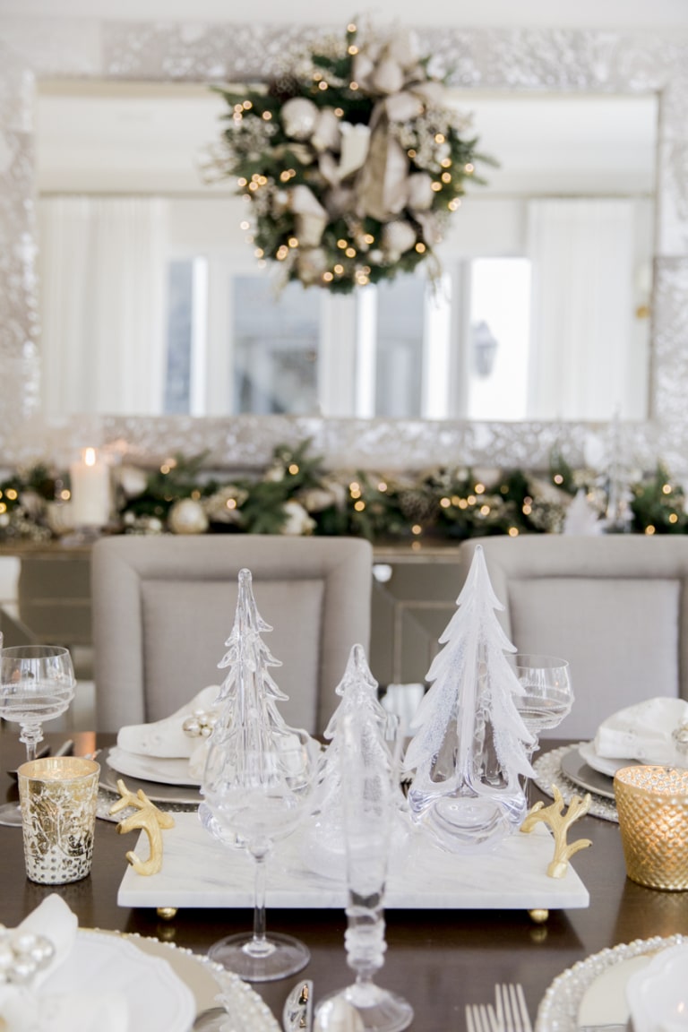 Christmas Dinner Tablescape - Fashionable Hostess