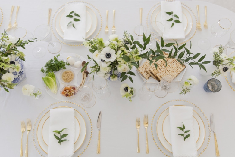 Passover Seder Table - Fashionable Hostess