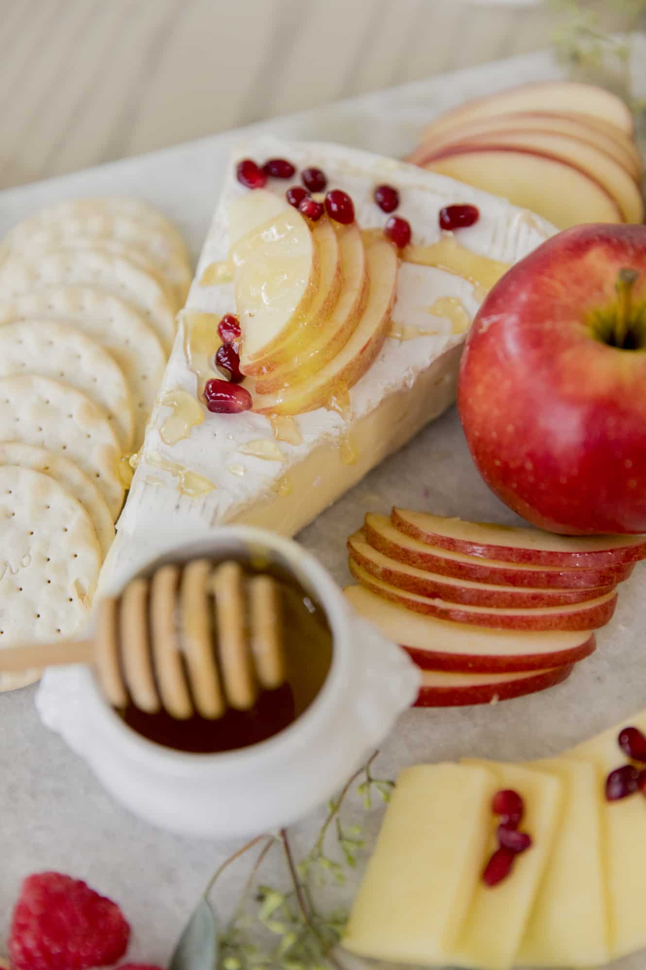 Apples & Honey Cheese Board - Fashionable Hostess