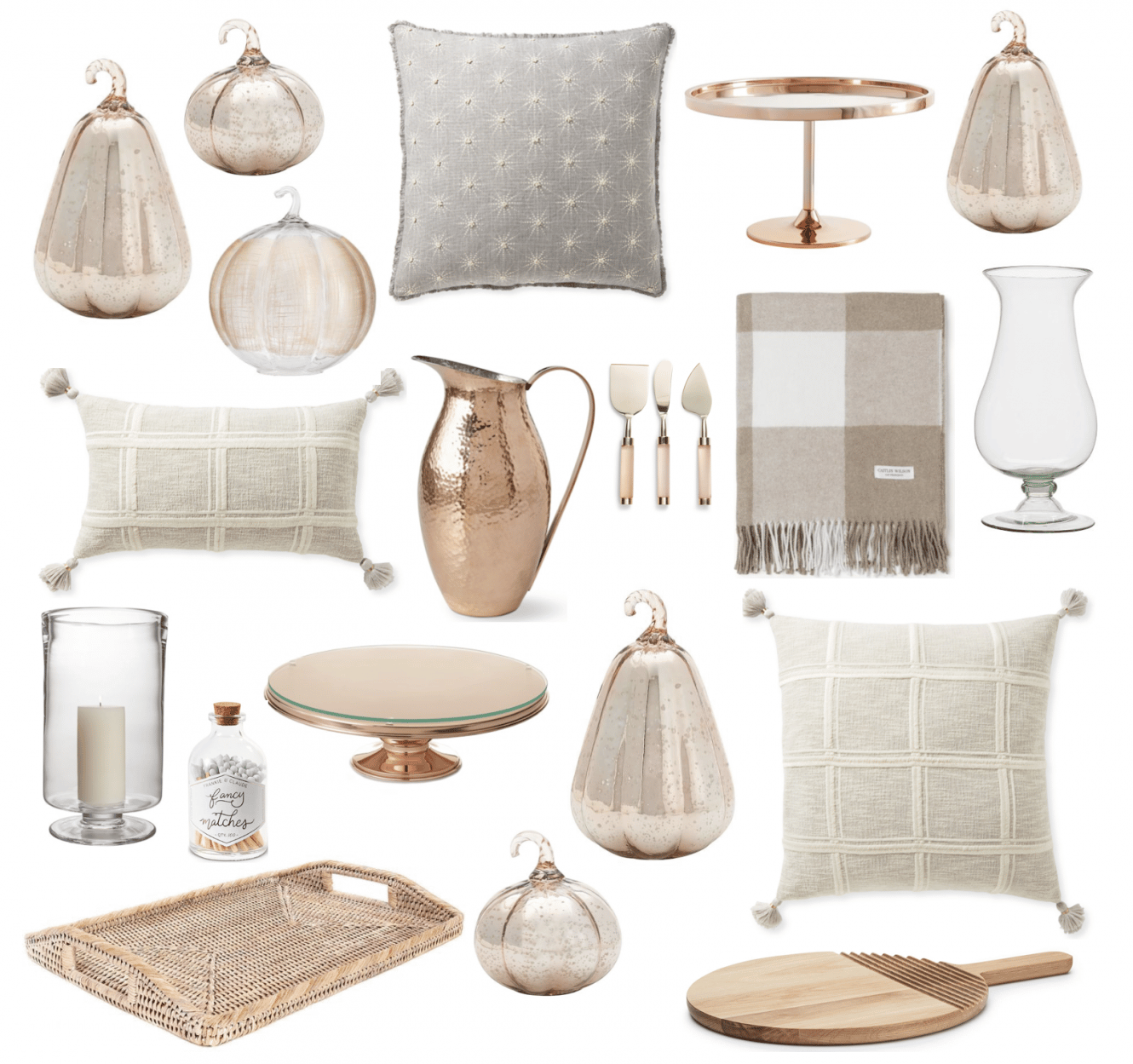 Neutral & Copper Fall Decor - Fashionable Hostess