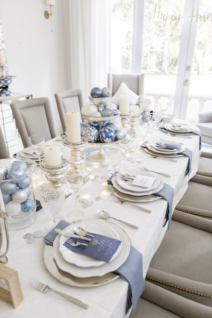 Hanukkah Table 2019 - Fashionable Hostess