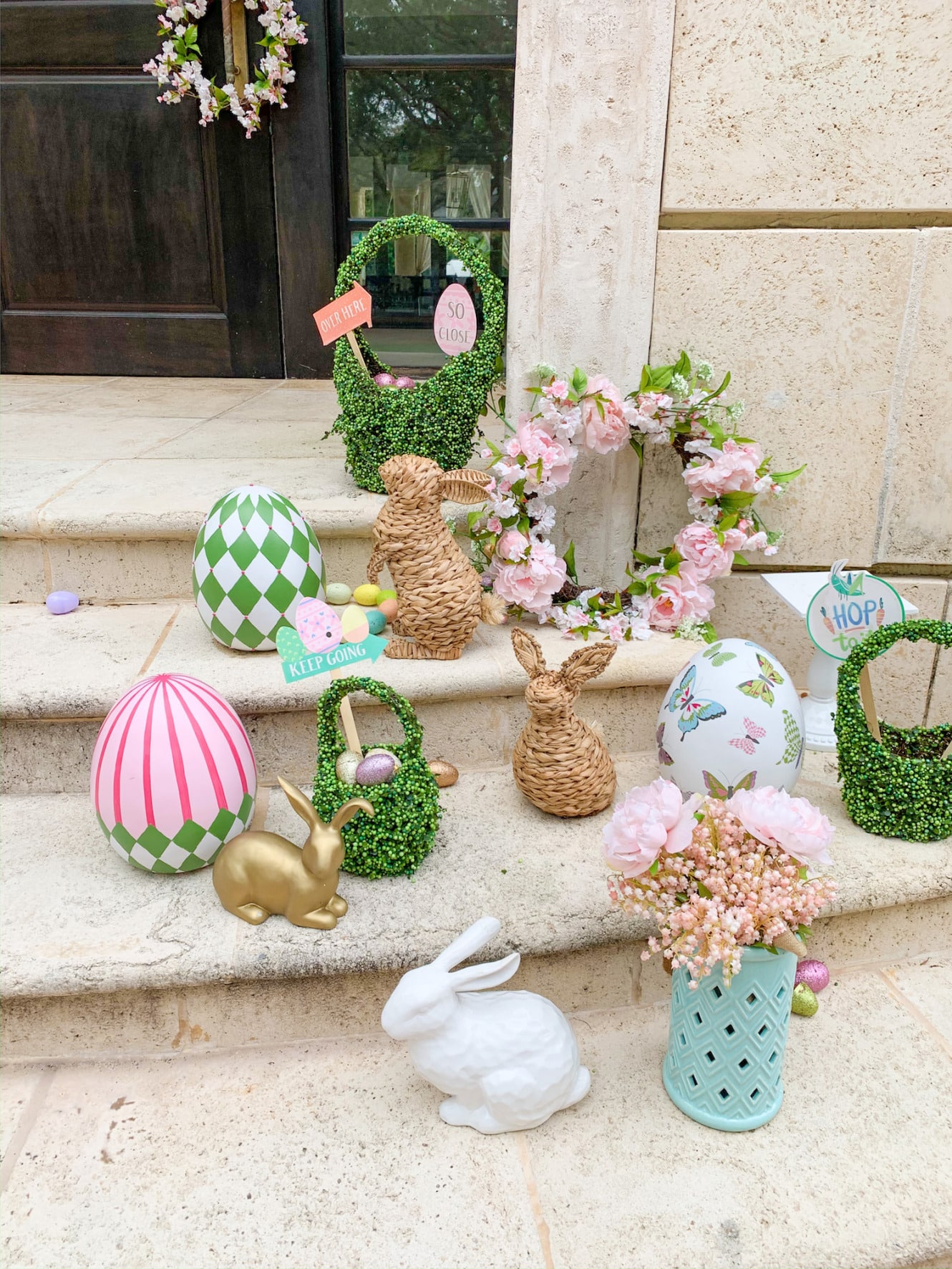 Easter on my Front Porch - Fashionable Hostess