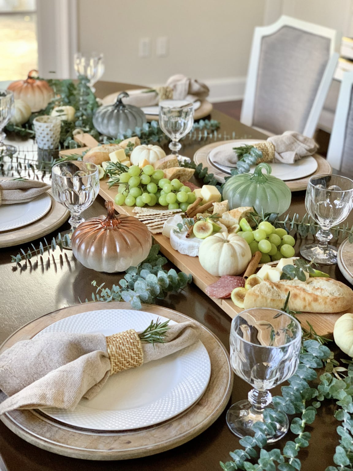 Fall Chargers & Charcuterie Board - Fashionable Hostess