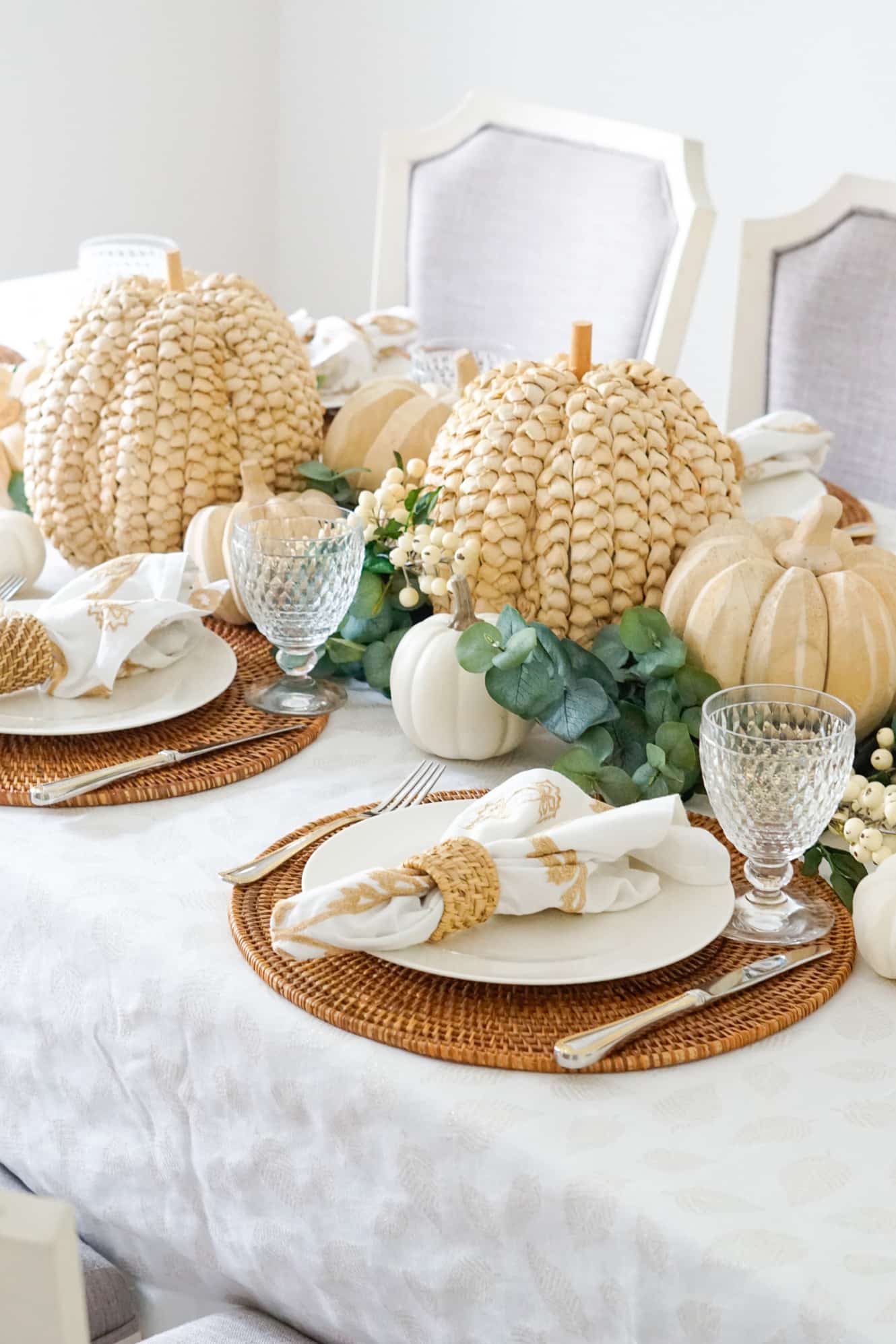 Pumpkin Tablescape - Fashionable Hostess